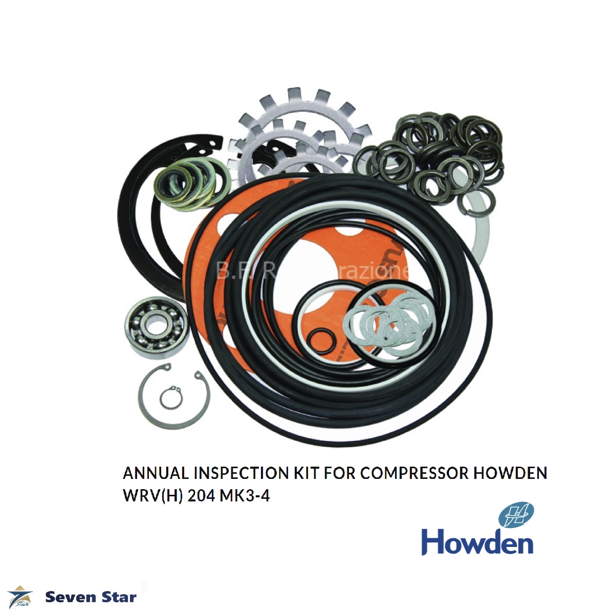 ANNUAL INSPECTION KIT FOR COMPRESSOR HOWDEN WRV(H) 204 MK3-4 - Seven ...