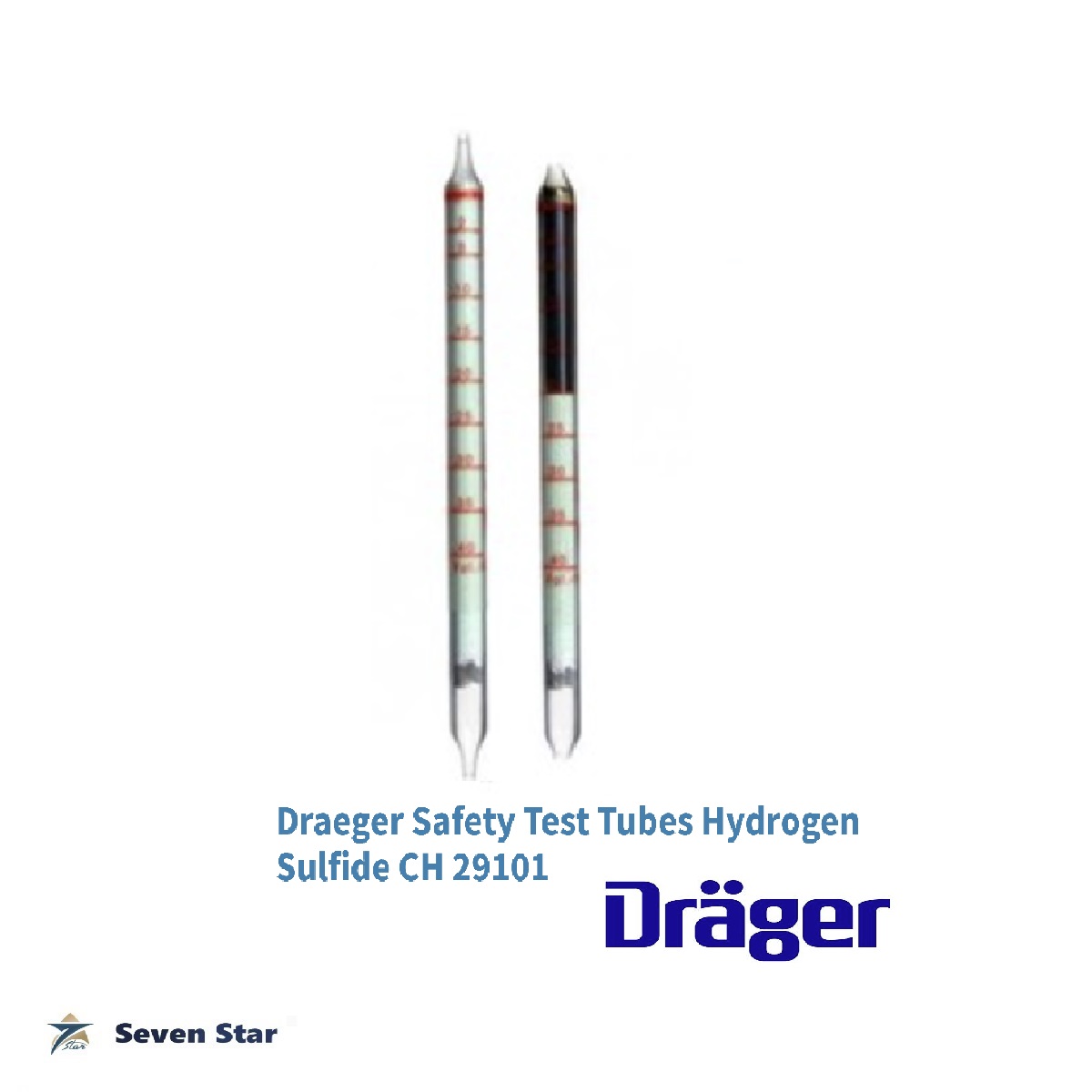 Dräger tube: Hydrogen sulfide 100/a CH29101 - Seven Star L.L.C