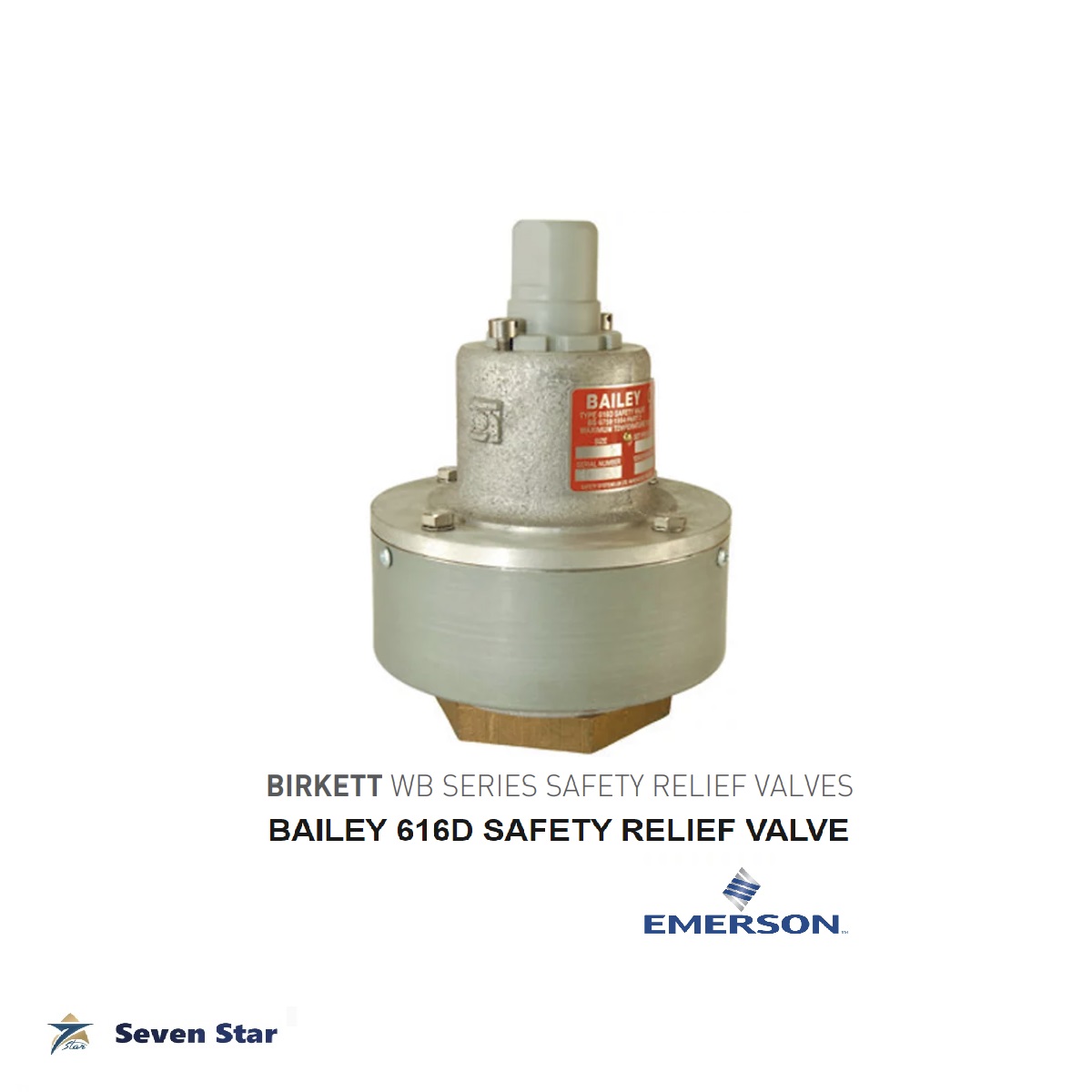 THE BAILEY 616D SAFETY RELIEF VALVE - Seven Star L.L.C
